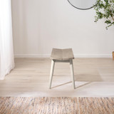 Lynton Small White & Grey Wood Dining Bench | Dining Chairs