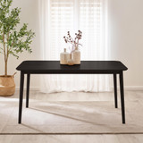 Lynton Black Wood 6 Seat Dining Table | Dining Furniture