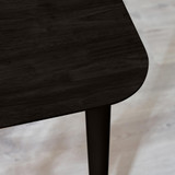 Lynton Black Wood 6 Seat Dining Table | Dining Furniture