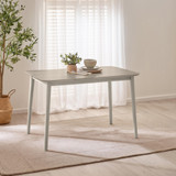 Lynton White & Grey Wood 4 Seat Table | Dining Furniture