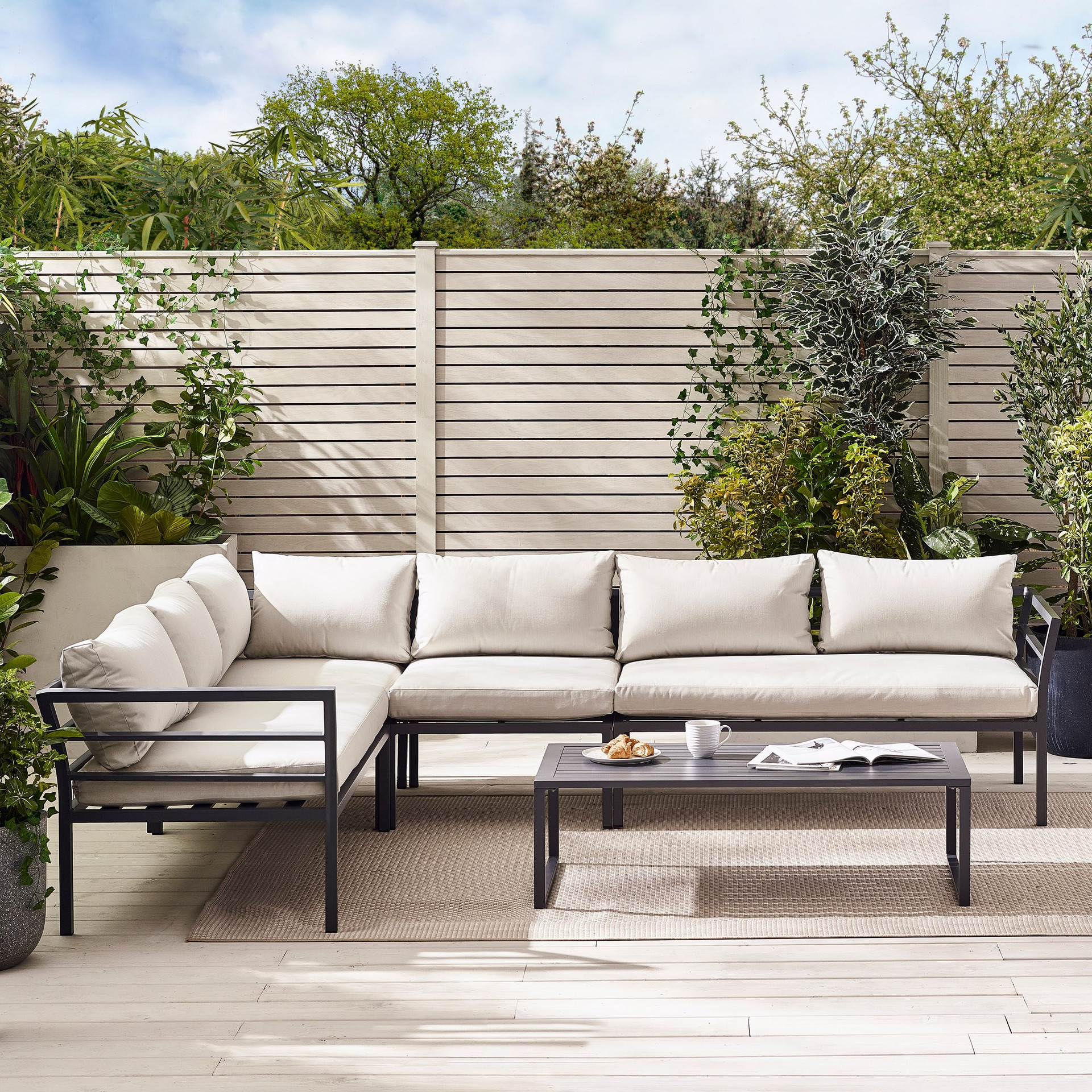 Montenegro Grey 6 Seat Outdoor Sofa Set | Garden Furniture