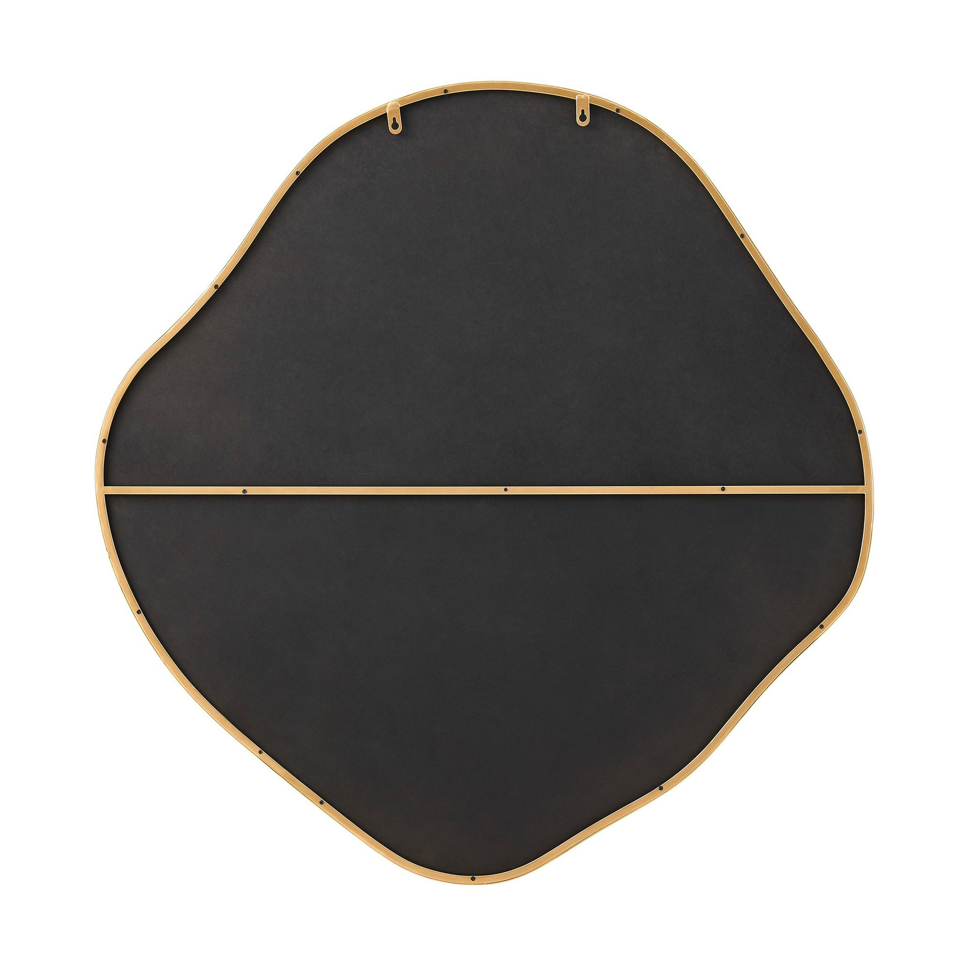 Irregular Pebble Mirror Gold Frame | Wall Mirror