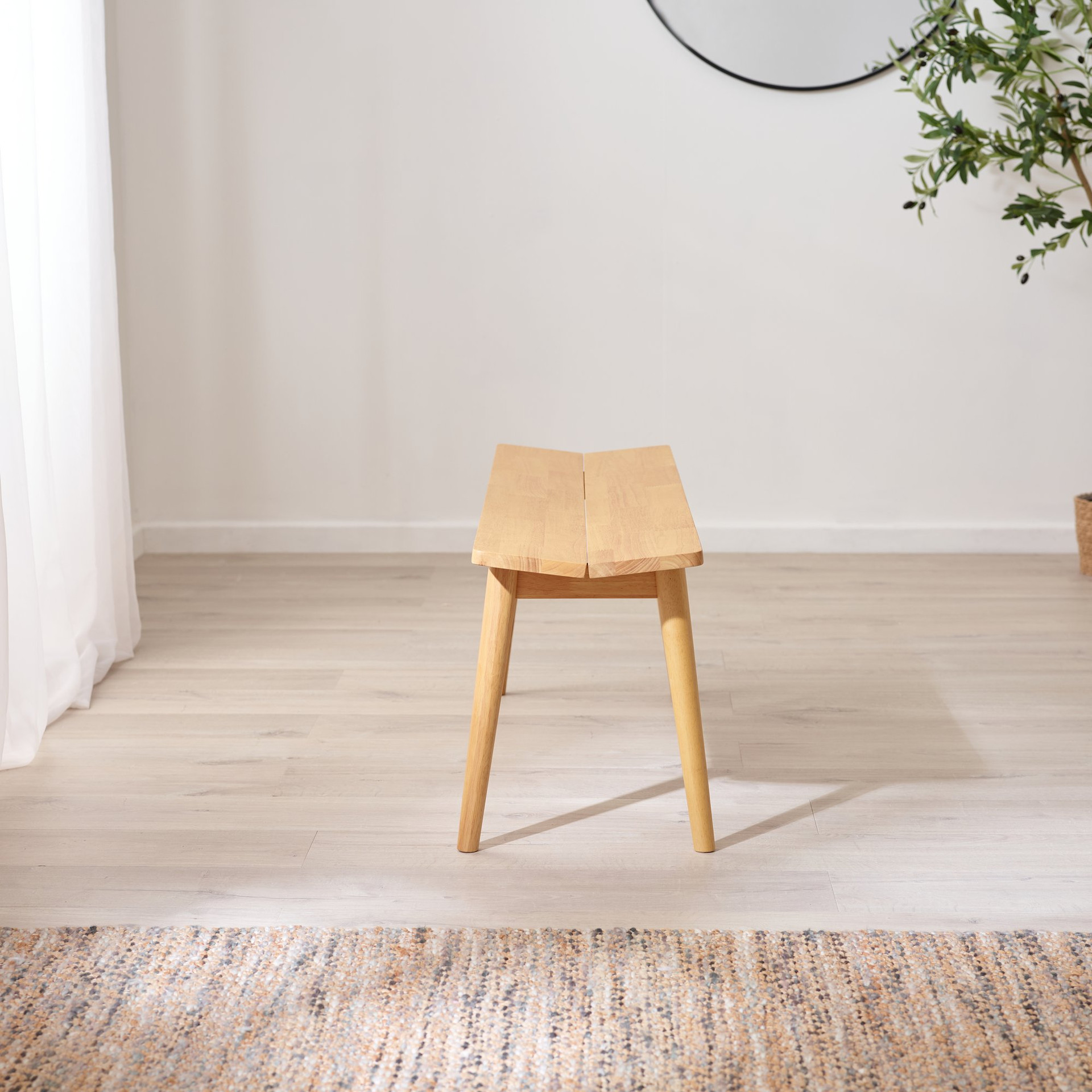 Lynton Large Solid Wood Oak Dining Bench | Dining Chairs