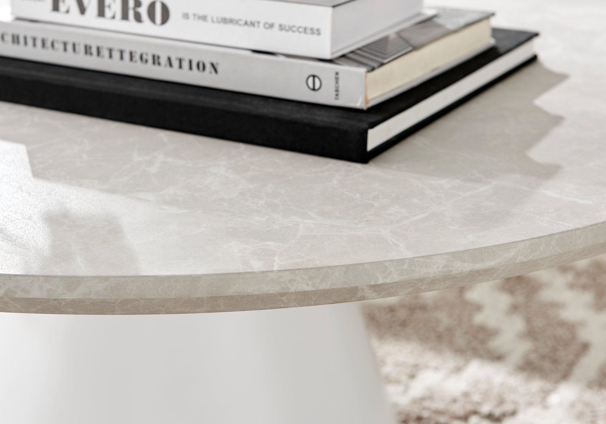 Palma Round Beige Stone Coffee Table | Furniturebox UK