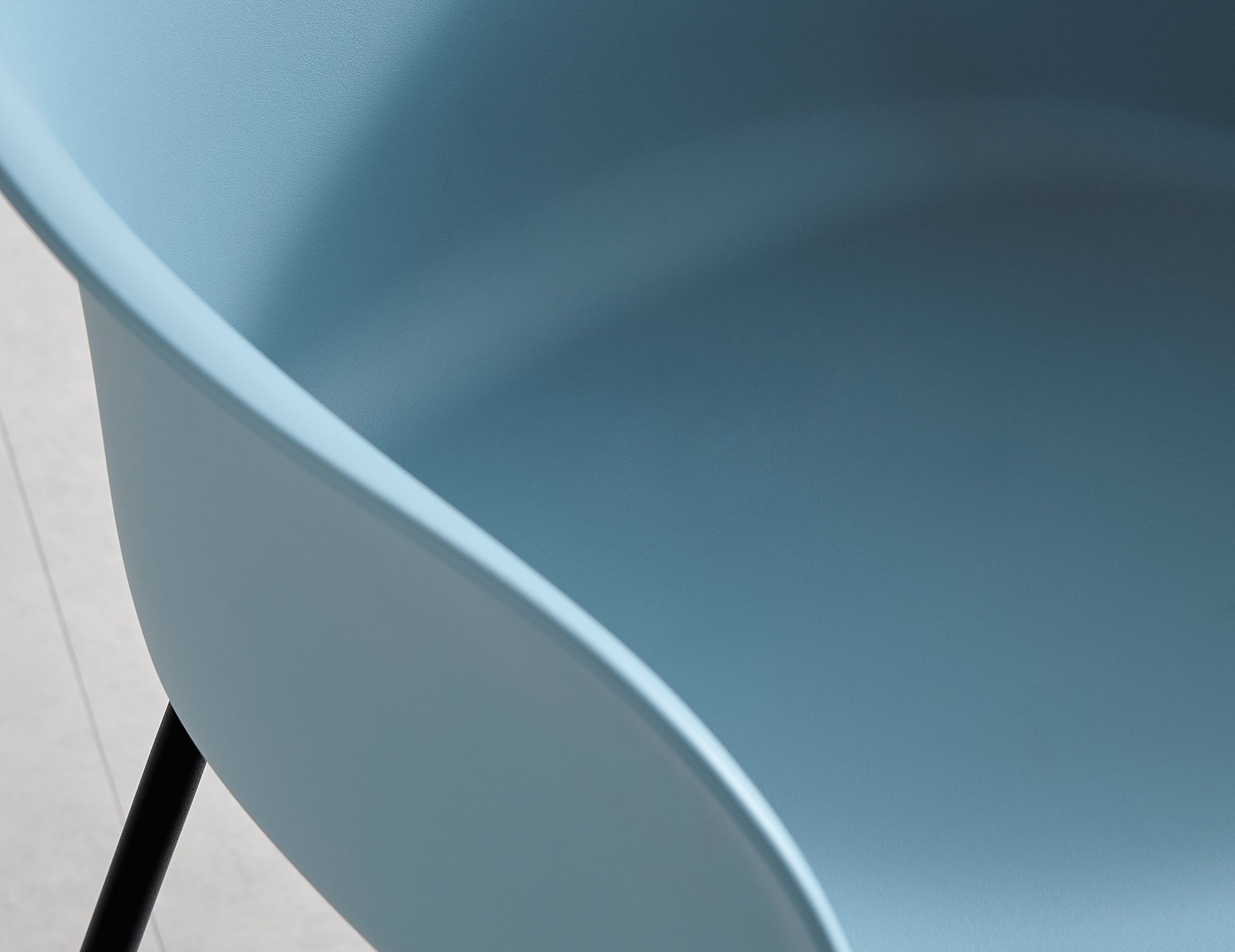 Harper Blue Dining Chair Black Legs | Dining Chairs