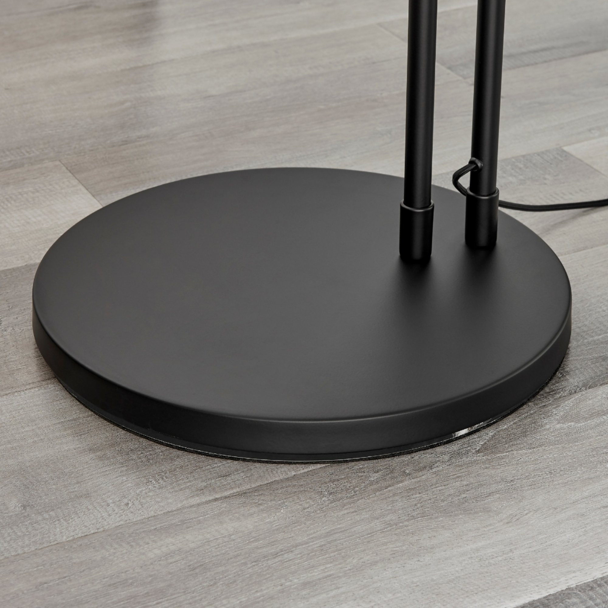 Arc Floor Lamp White Shade Matte Black Base | Arc Lamp