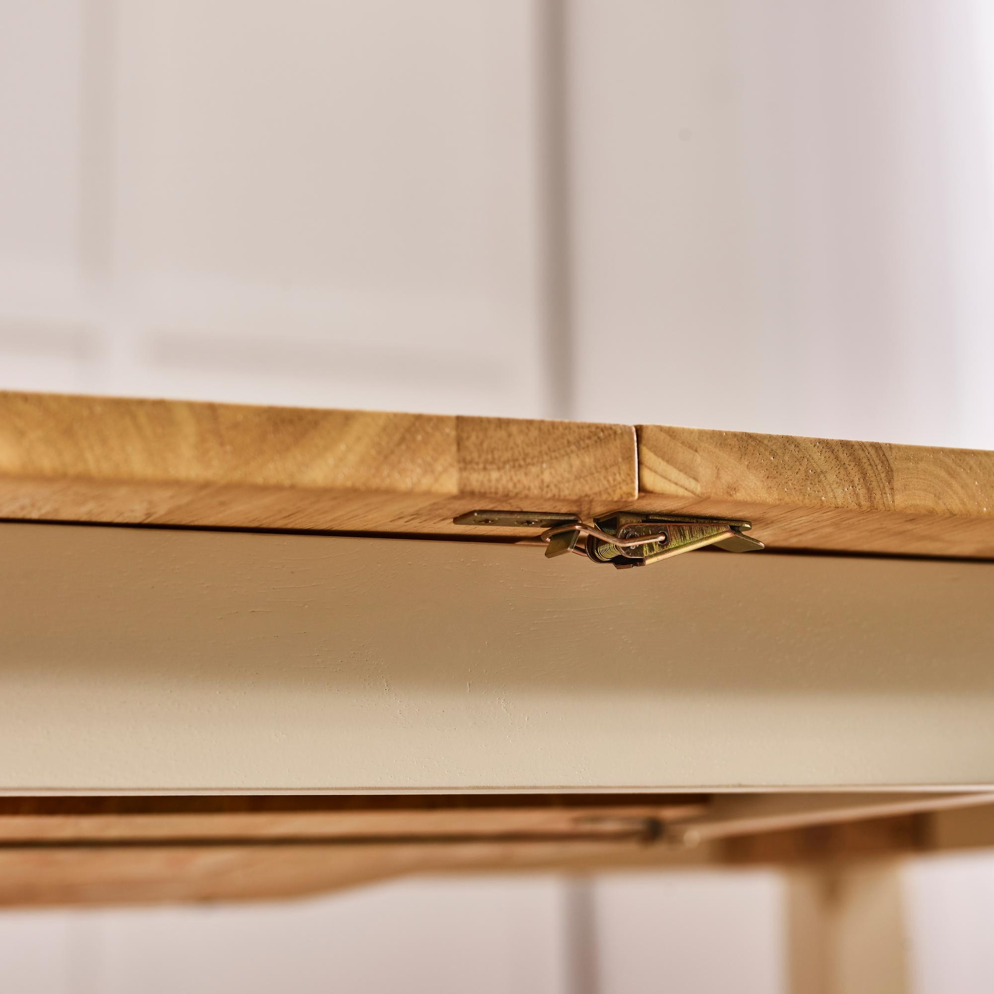 Wood Table Oak Cream | Wooden Extendable Dining Table