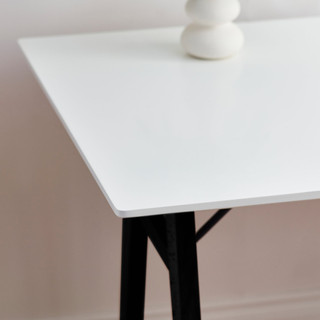 Ivan White Desk Black Legs | Office Furniture