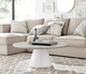 Palma Round Beige Stone Coffee Table | Furniturebox UK