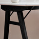 Ivan White Desk Black Legs | Office Furniture