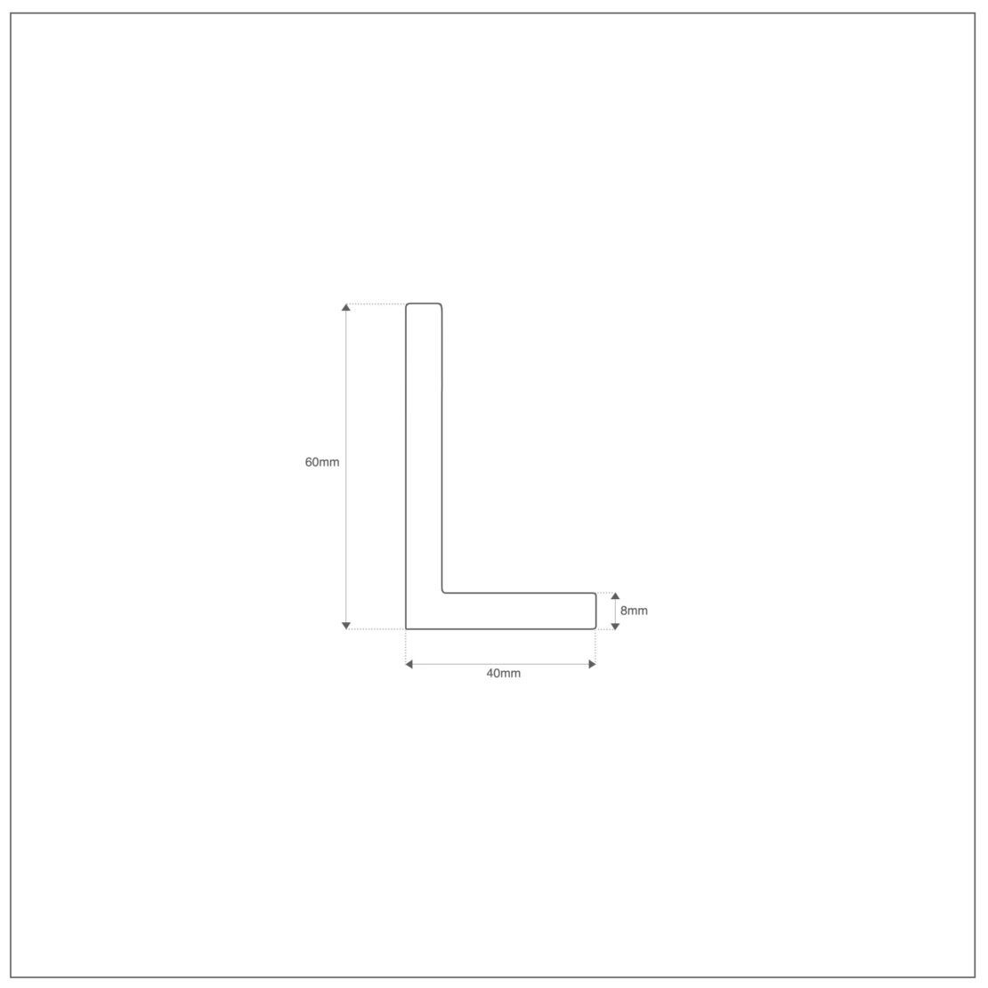 Sage Composite Corner Trim 60mm x 40mm x 3600mm - Unique Wholesale Agencies