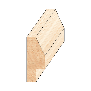 10mm x 25mm Box Fillet Plainwood Moulding