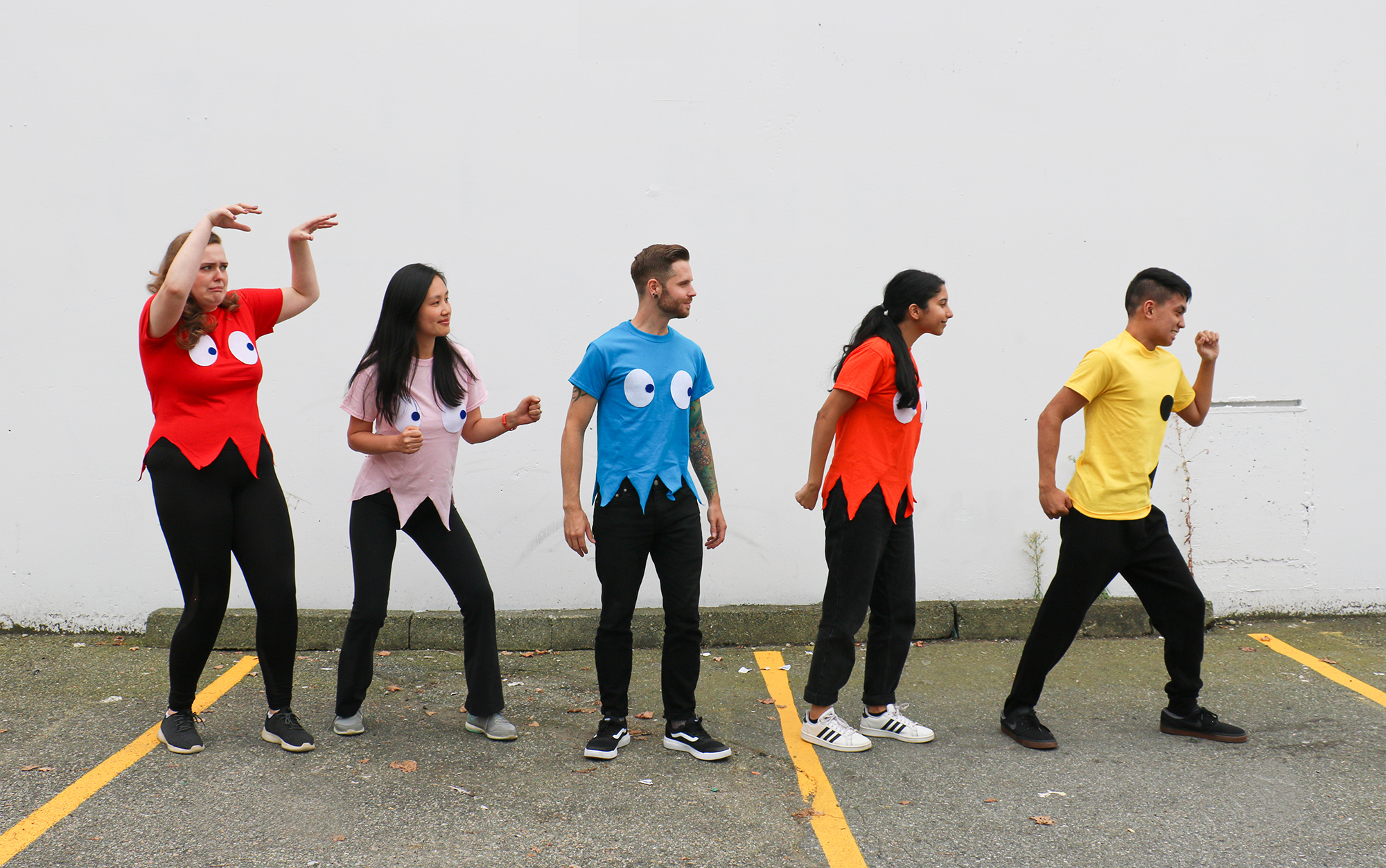 Pac Man And Ghosts Halloween Costume T Shirt Ca