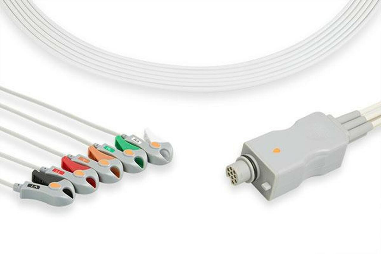 Cables and Sensors LFD5-90P0 Fukuda Denshi Compatible ECG Telemetry ...
