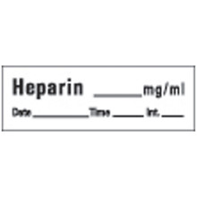Precision Dynamics (formerly PDC Timemed) AN-10 Heparin Syringe Labels ...