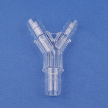 NovoSci 341344-000 Y Connector, 3/8" x 1/2" x 1/2", Case of 25