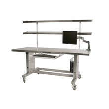 Pedigo CDS-1100 Instrument Table, 72"W X 30"D, Height Adjustable