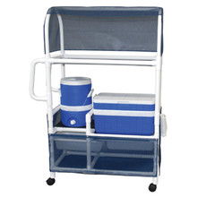 MJM International Corp. 831 Hydration/ Ice Cart, 48 Qt Ice Chest, 5 Gal ...
