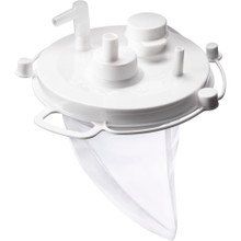 Bemis Health Care 1004RBM N 1000CC Suction Liner, White Lid, 50/Case