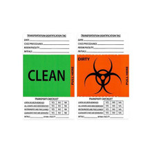 Healthmark Industries AV-52482 2 Part Clean/Dirty Label W/O Checklist ...