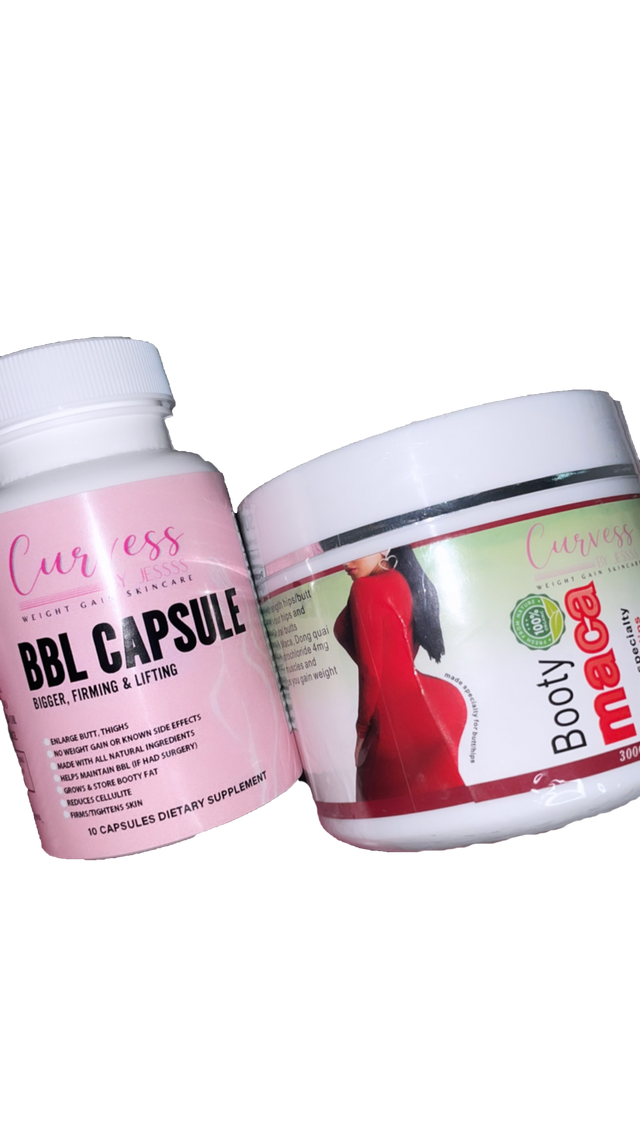 Curves By Jess - BBL Capsule & Maca Big Booty Cream Bundle