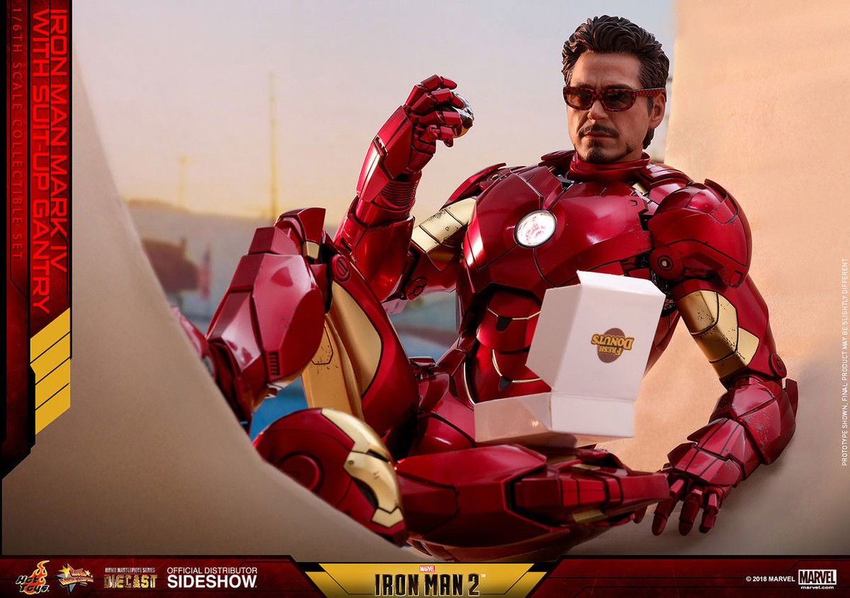 Hot Toys - Iron Man 2 - Iron Man Mark IV Diecast Movie Masterpiece with ...