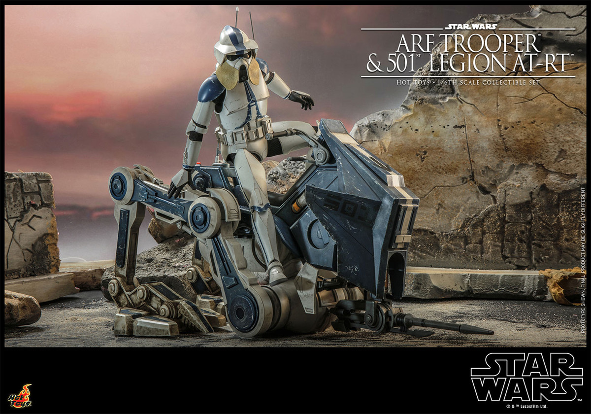 Hot Toys - Star Wars: The Clone Wars - ARF Trooper and 501st Legion AT-RT