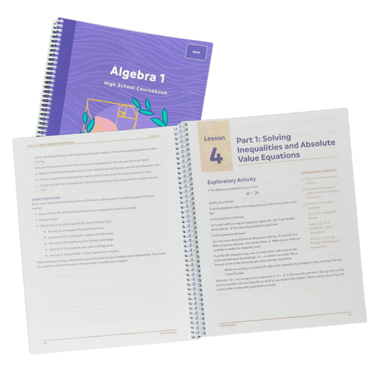 Algebra 1 Course Package - Oak Meadow
