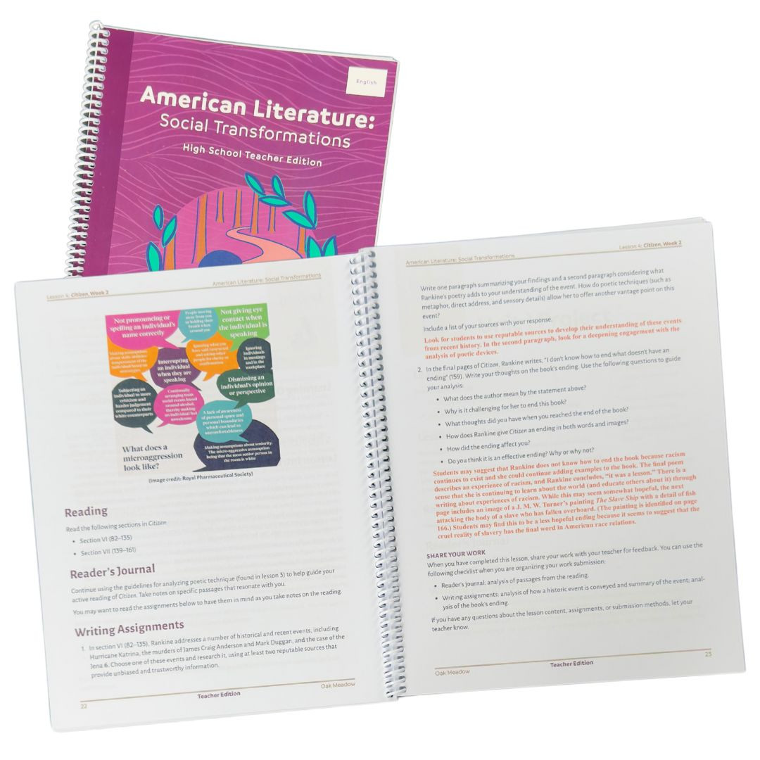 American Literature: Social Transformations Teacher Edition