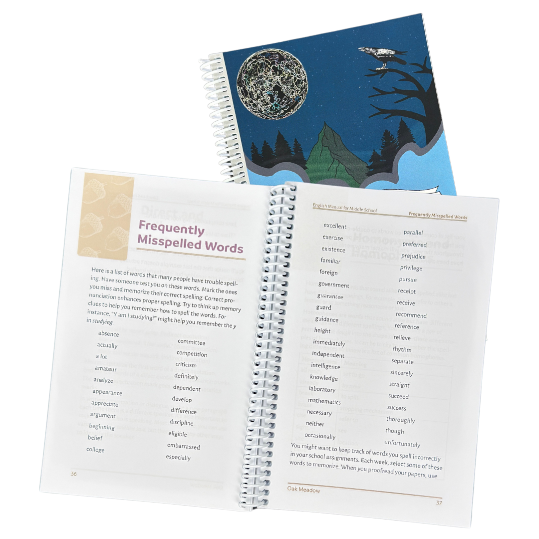 English Manual for Middle School | Oak Meadow