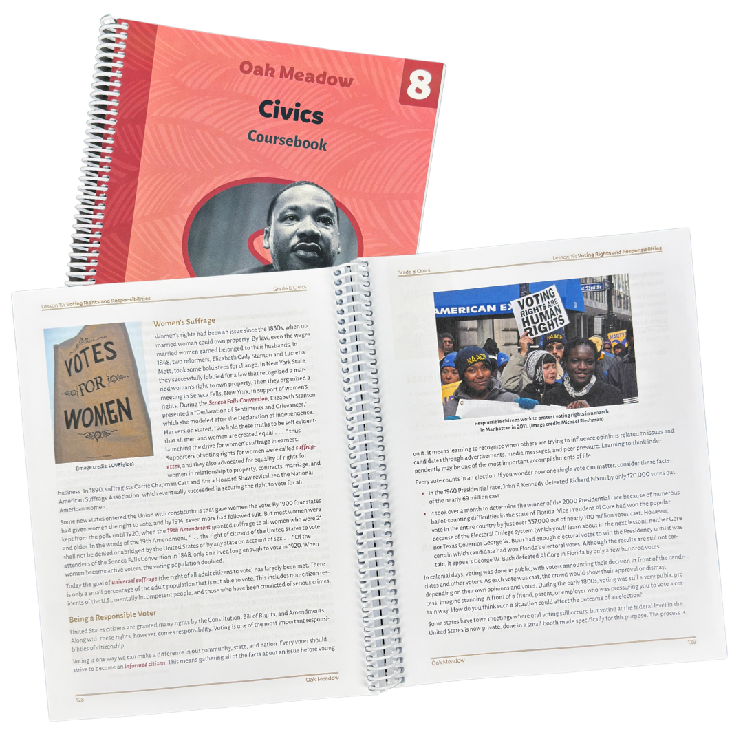 8th Grade Civics Coursebook | Oak Meadow