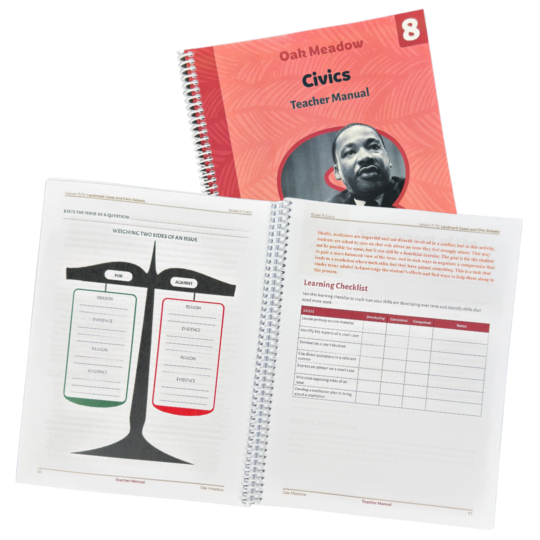 8th Grade Civics Teacher Manual | Oak Meadow