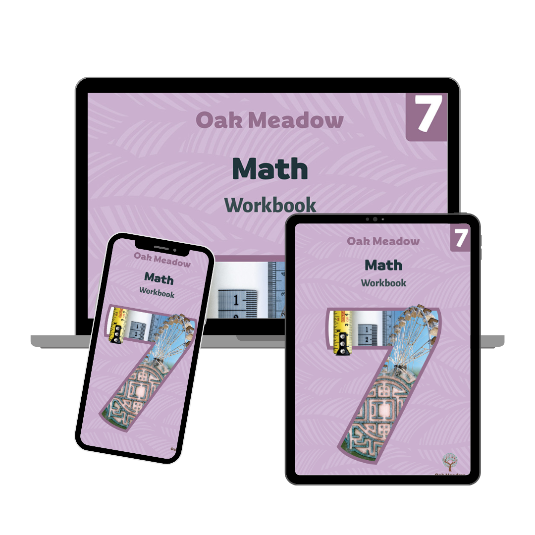 7th Grade Math Workbook - Digital | Oak Meadow