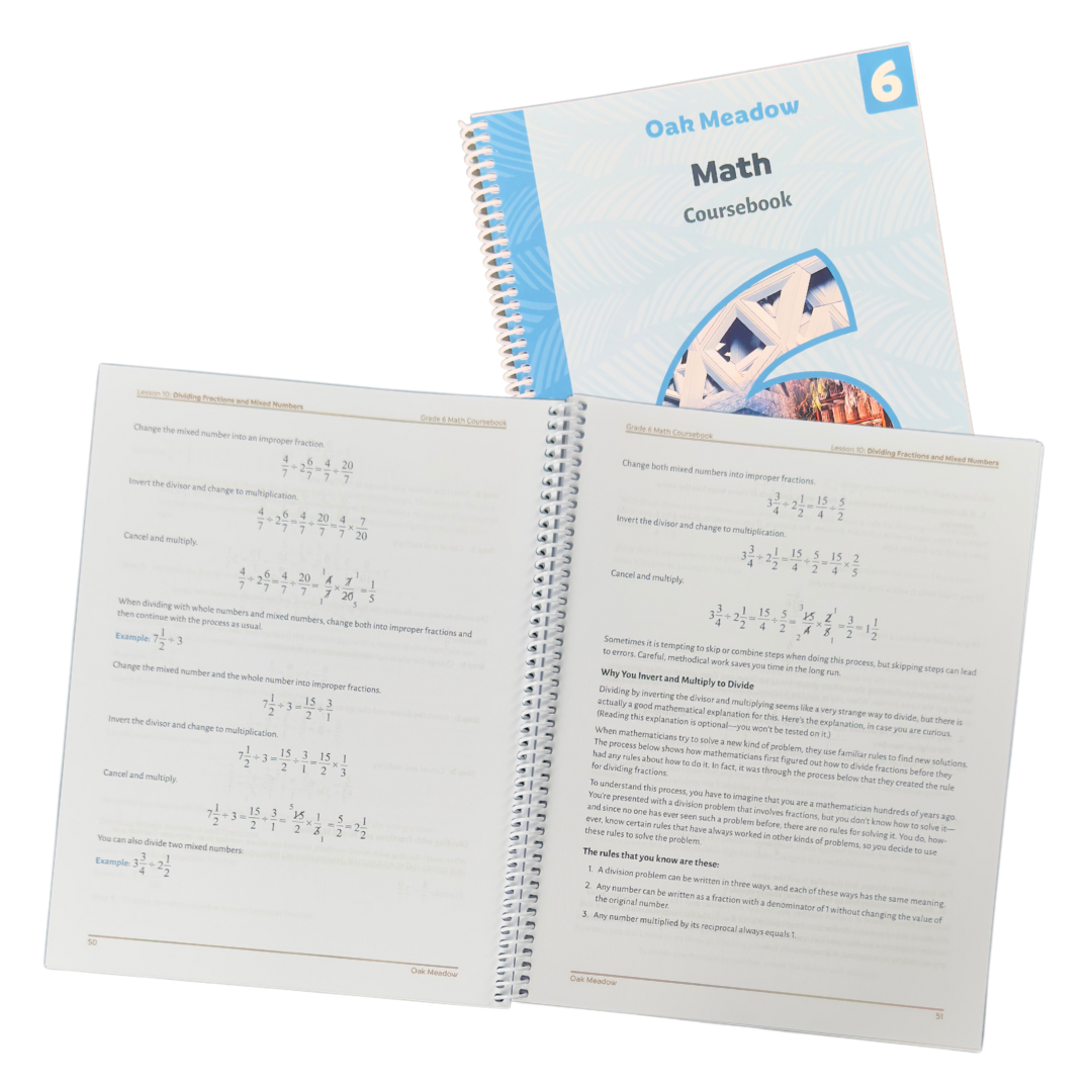 6th Grade Math Coursebook | Oak Meadow
