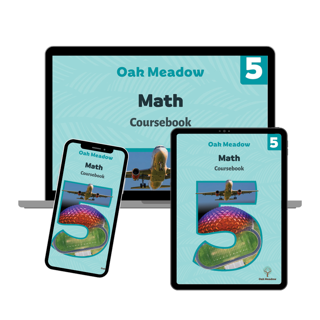 5th Grade Math Coursebook - Digital | Oak Meadow
