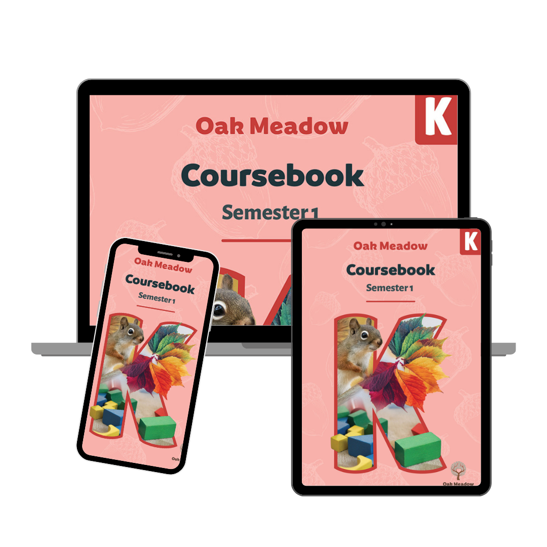 Kindergarten Coursebook, Semester 1 - Digital | Oak Meadow