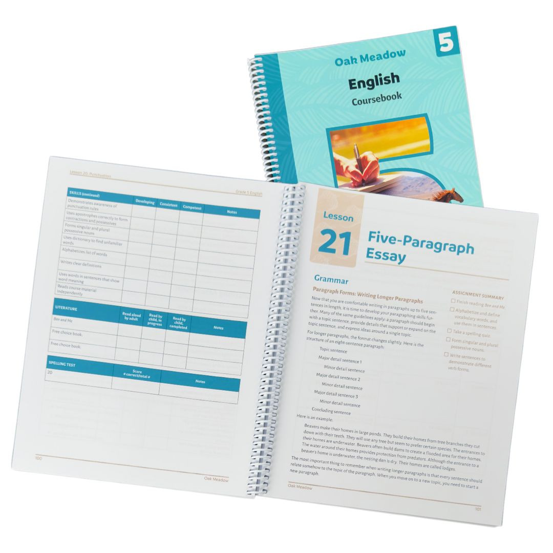 5th Grade English Coursebook | Oak Meadow