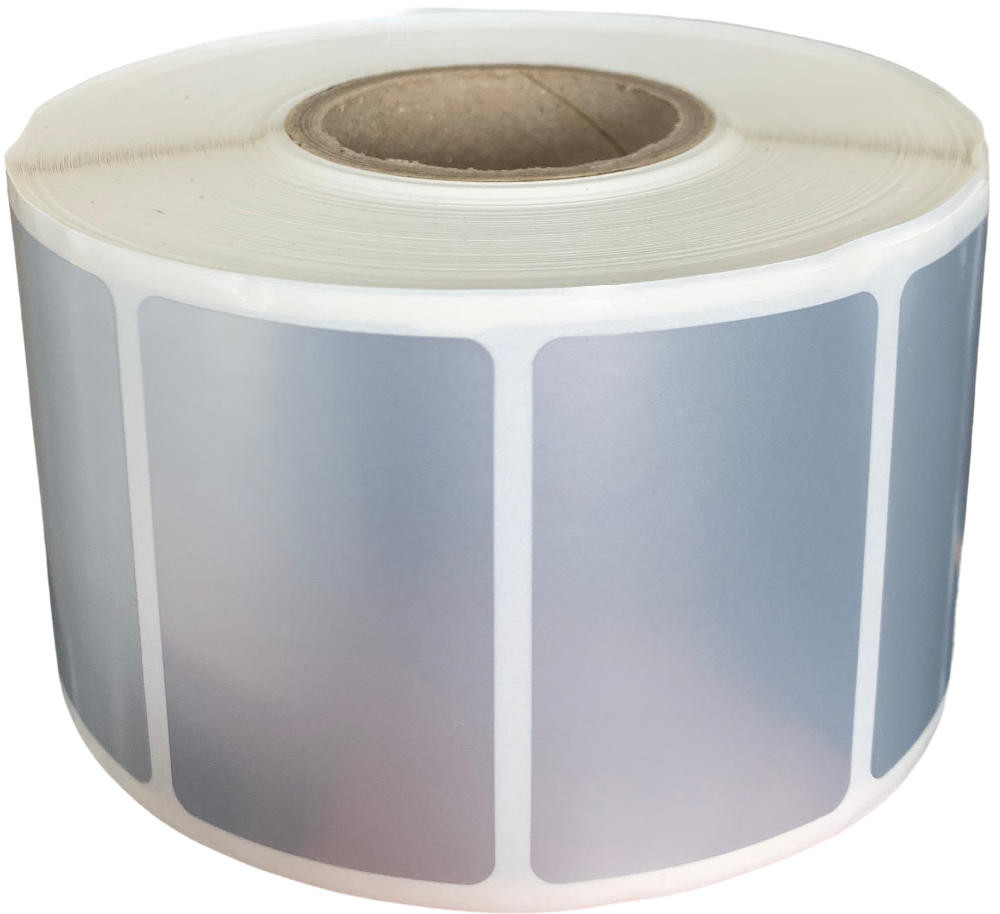 Metalised Polyester Asset Labels - 50mm X 32mm