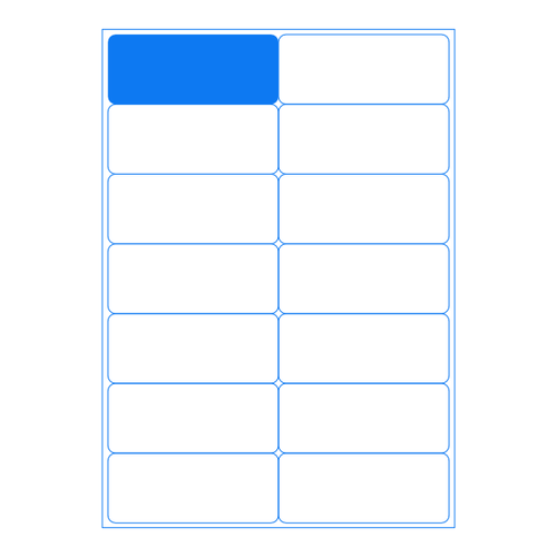 A4 Sheet Labels template 14 Labels Per Page-Blank Labels