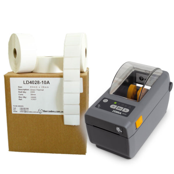 Retail Printer Package - Zebra ZD411 Printer, Labels and Software