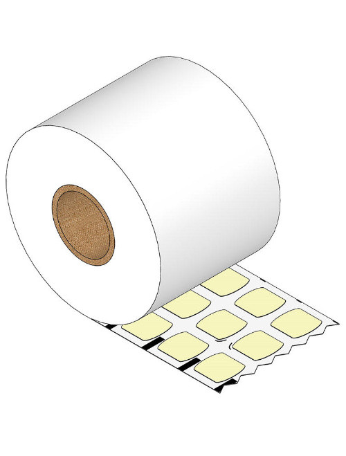 80mm x 82m Linerless Thermal Label Roll Continuous BK/MK 5 Pack ...