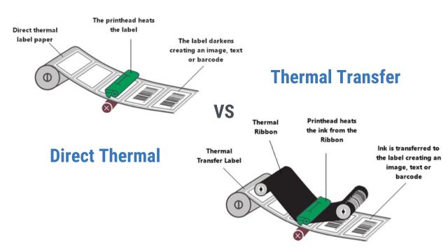 DIRECT THERMAL VS. THERMAL TRANSFER - Barcodes Group Pty Ltd