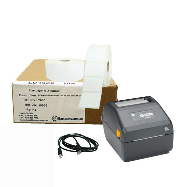 Retail Label Printer Package-Zebra ZD421D-Labels-Software