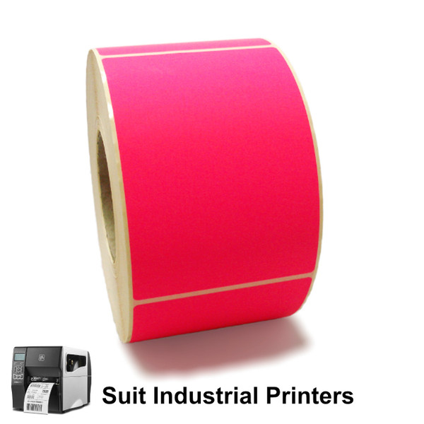 Fluorescent Pink Thermal Transfer Labels