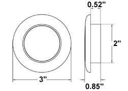 LED Courtesy Lamps - Round | Courtesy Lights Hella Marine
