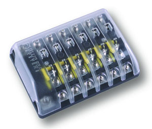 Pacer Marine AGC Fuse Block - AGC Fuse Block With Cover