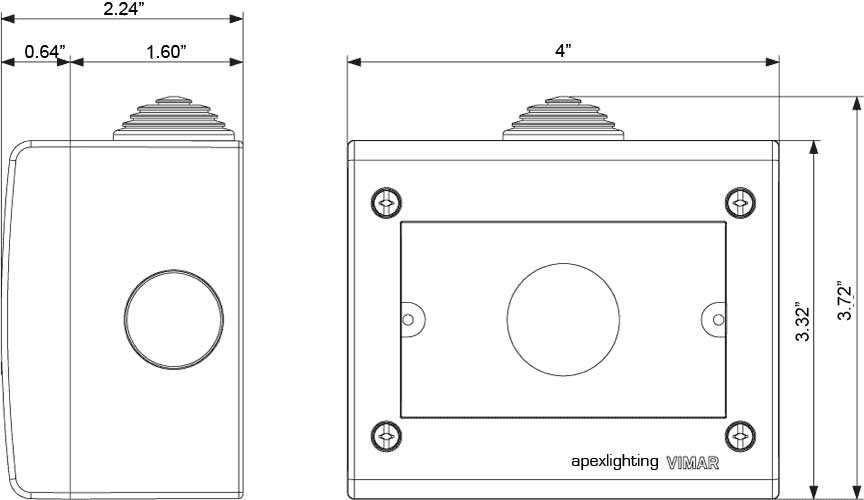 Surface Mount Electrical Box | Idea IP40 Enclosure 3-Modules