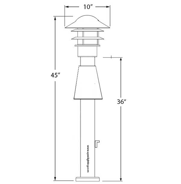 Aluminum Hose Station with Pagoda LED Light