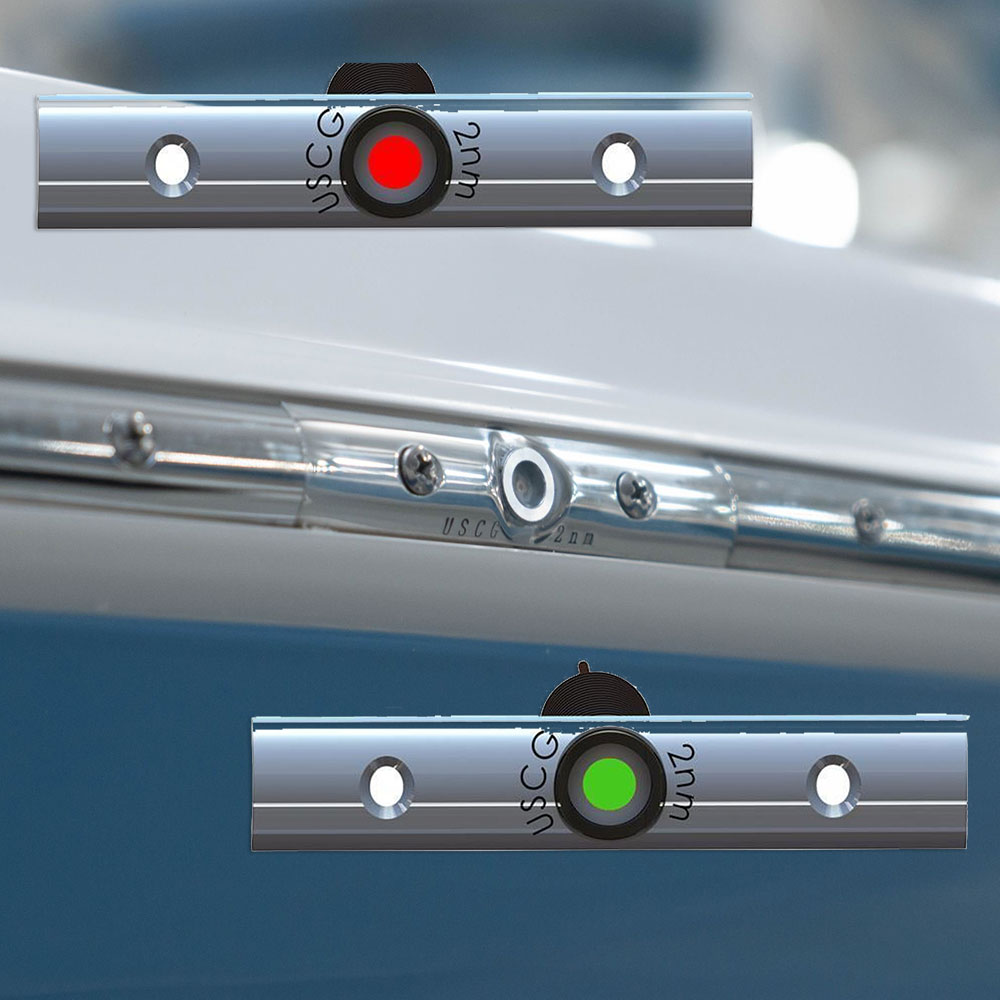 Rub Rail Mounted LED Navigation Light Set 4" by Taco Marine