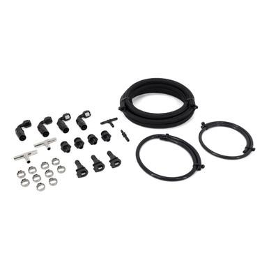 IAG Braided Fuel Line & Fitting Kit For IAG Top Feed Fuel Rails & OEM ...